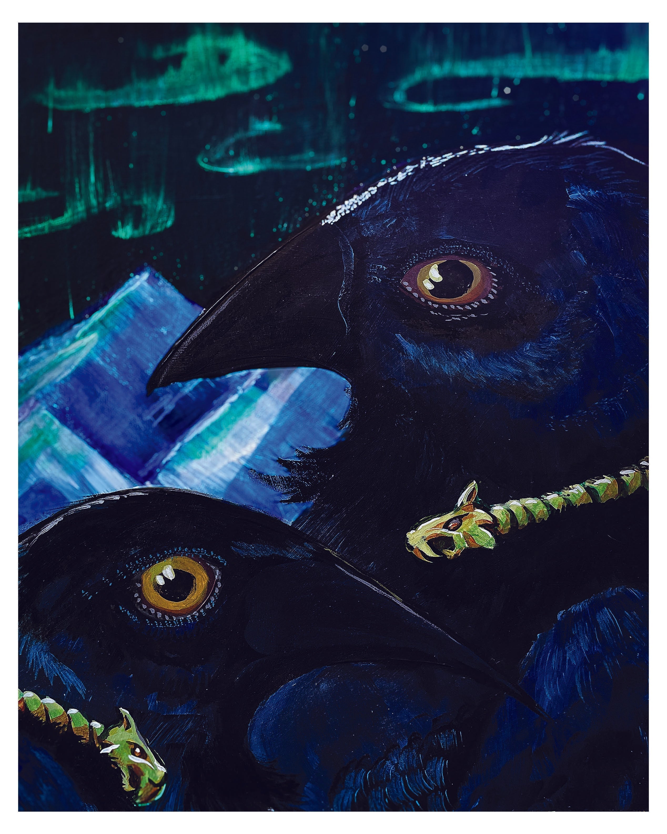 We're Telling - Huginn and Muninn (8x10 Print) – Drink the Paint Water