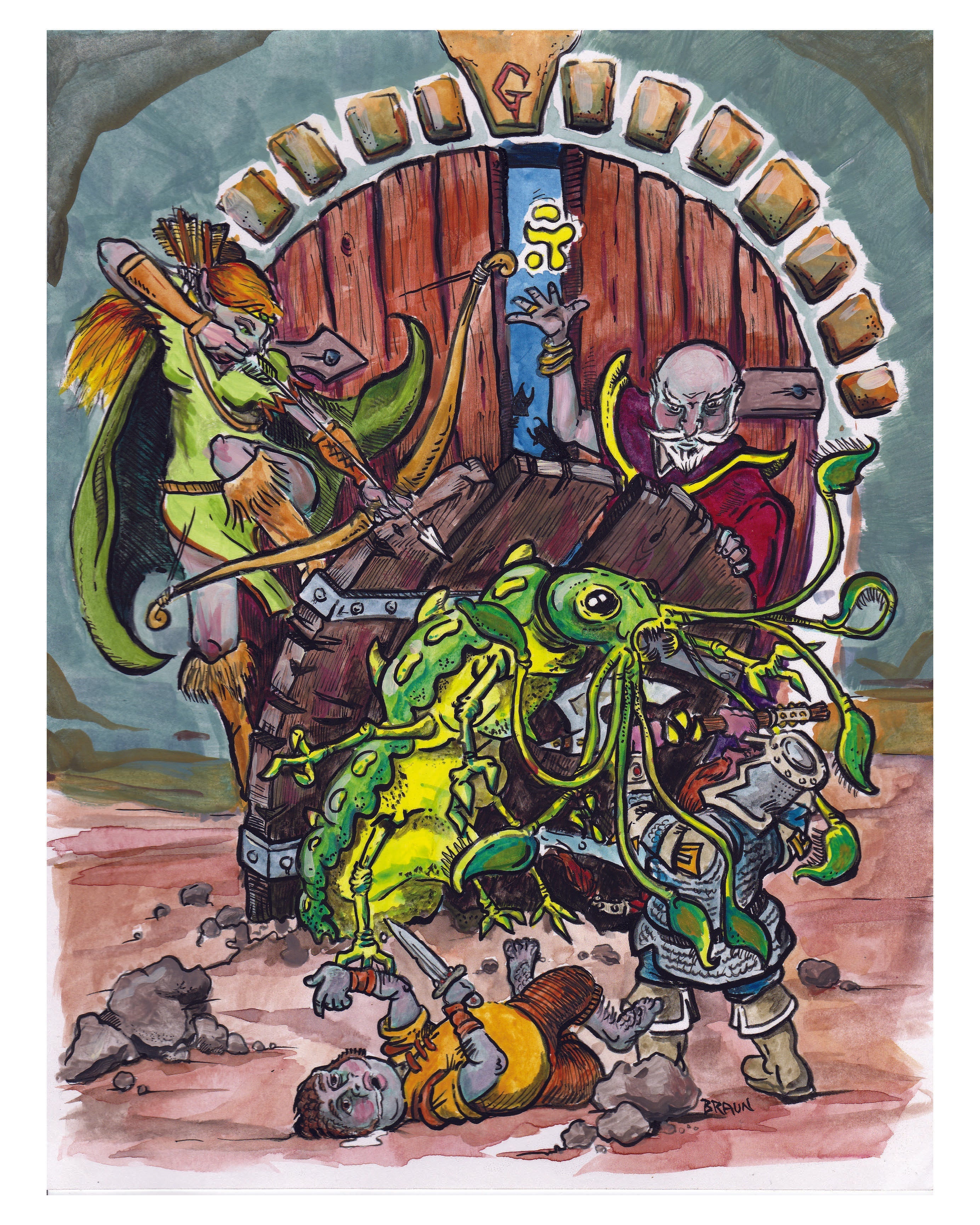 Red Box Crawler (8x10 Print) – Drink the Paint Water